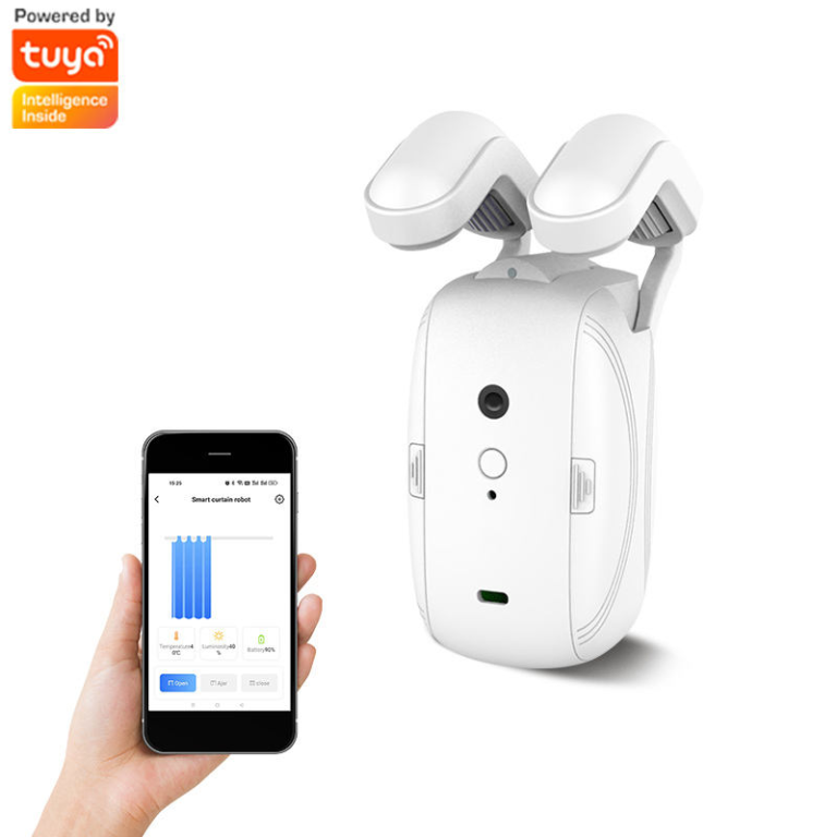 Tuya WiFi 3-in-1 Curtain Robot – Opener for Pleated/Roman/Roller Blinds ...