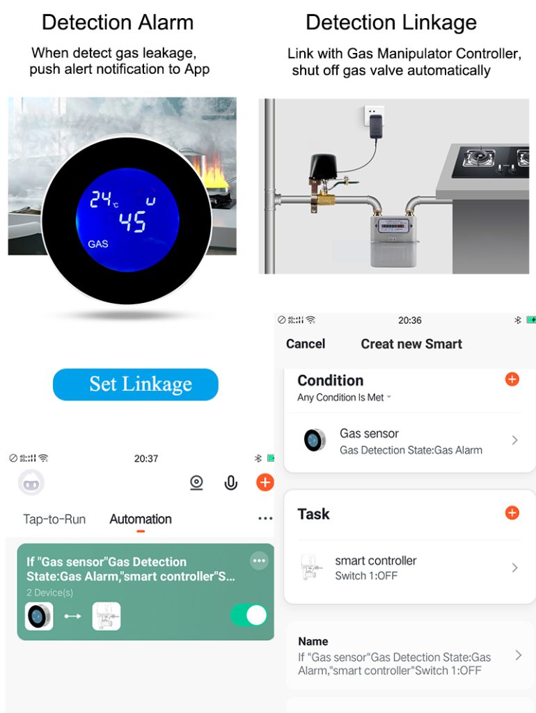 WiFi Smart Gas Leak Detector & Fire Alarm with APP Control – IOTON ...